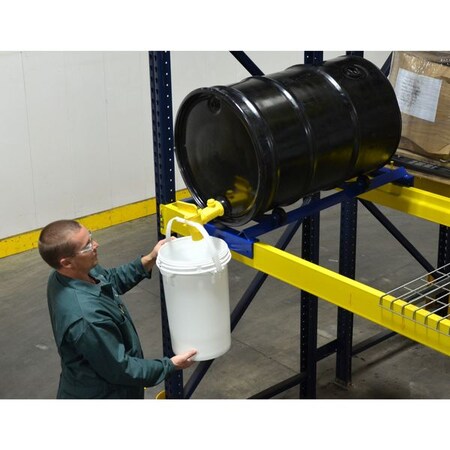 Vestil PalltRackDrum RollrCradle, Blue, 17-3/8inW PRDC-42-R | Zoro