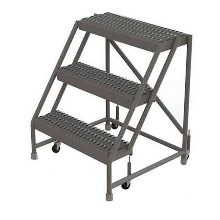 Tri-Arc Rolling Ladder, Steel 3-Step WLSR003242 | Zoro