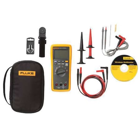 Fluke Digital Multimeter Kit, 1,000 Max. AC Volts, 1,000 Max. DC Volts ...