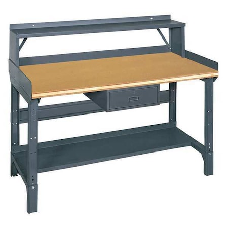 Edsal Bolted Workbenches, Shop Top, 72" W, 30-1/2" to 34-1/2" Height ...