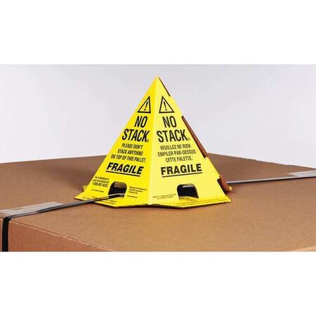 Zoro Select Corrugated Pallet Cones, 10 in H, 50 PK 45GY13 | Zoro