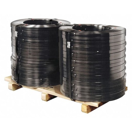 Signode Steel Strapping, 2558 ft. L x 1/2 in. W 85200CL | Zoro
