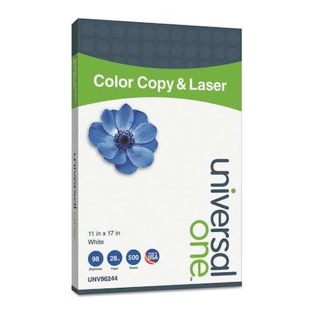 Universal One Copier Paper, 11in.x17in., 28 lb., PK500 UNV96244 | Zoro