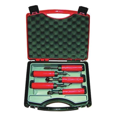 Shaviv Deburring Tool Set, Plastic, HSS, w/Set B 154-29060 | Zoro
