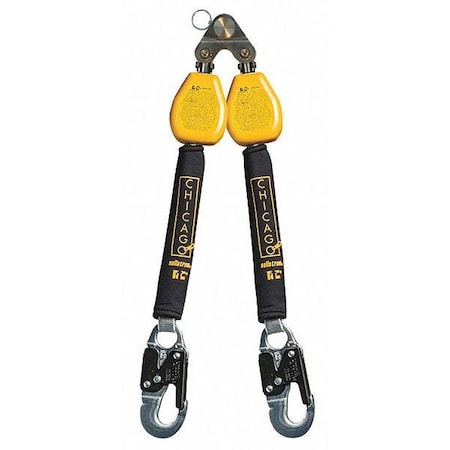 Sellstrom Self-Retracting Lifeline, 6 ft., Yellow 2713-WD6 | Zoro