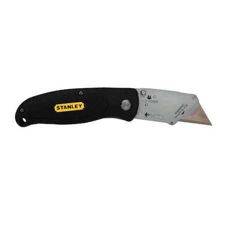 Stanley Folding Retractable Clip-Point Utility Knife (Black) STHT10169 ...