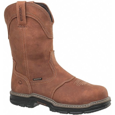 Wolverine Size 11-1/2W Men's Pull On Steel Work Boots, Brown W02287 | Zoro