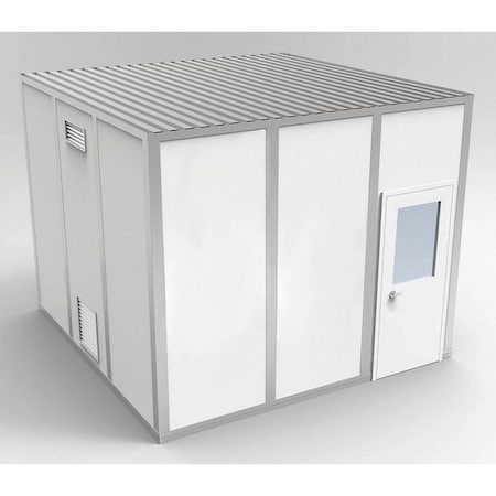 Porta-Fab 4-Wall Modular Cleanroom, 10 ft 1 3/4 in H, 12 ft 4 1/2 in W ...