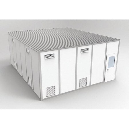 Porta-Fab 4-Wall Cleanroom Modular In-Plant Office, 10 ft 1 3/4 in H ...