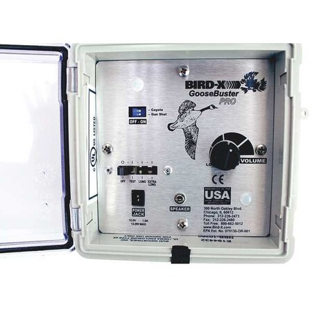 Bird-X Electronic Goose Repeller, Cov. 1.5 acres GB-1 | Zoro