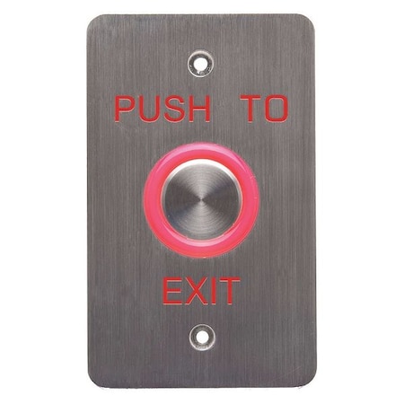 Dynalock Push to Exit Button, SS, Green/Red 6610E | Zoro