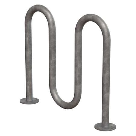 Madrax Bike Rack, Galv, (5)Bikes, 36 in. H, 3 in. W QS-H36-5-SF-G | Zoro