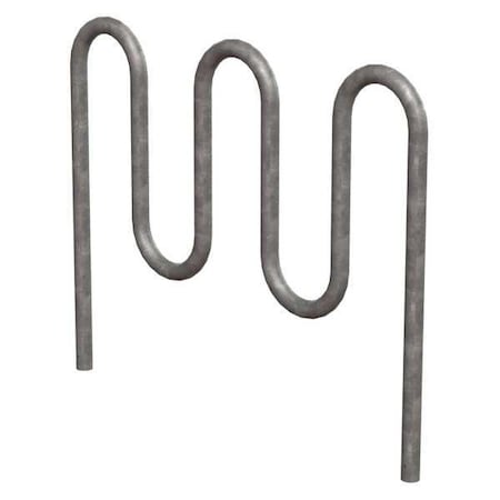 Madrax Bike Rack, Galv, (7)Bikes, 46 in. H, 3 in. W QS-H36-7-IG-G | Zoro