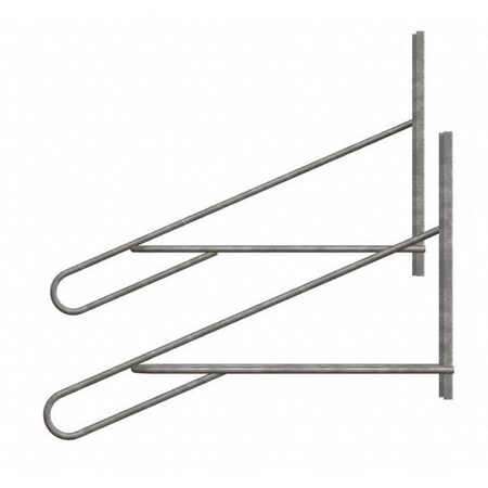 Madrax Bike Rack, Galv, (2) Bikes, Surface BSV-2-WM-G | Zoro