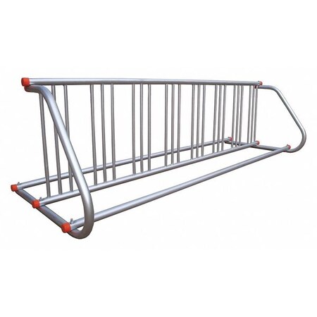 Zoro Select Bike Rack, Silver, 99-5/8 in. L, 16-Bike 45MK32 | Zoro