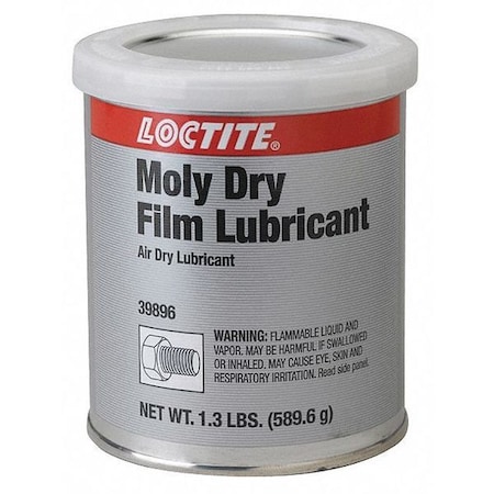 Loctite Dry Film Lubricant, 1.3 lb., Can, Black LB 8017 Moly Dry Film ...