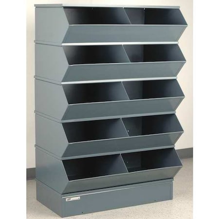 Stackbin Steel Sectional Stacking Bin, 24 in D x 60 3/8 in H x 37 in W ...