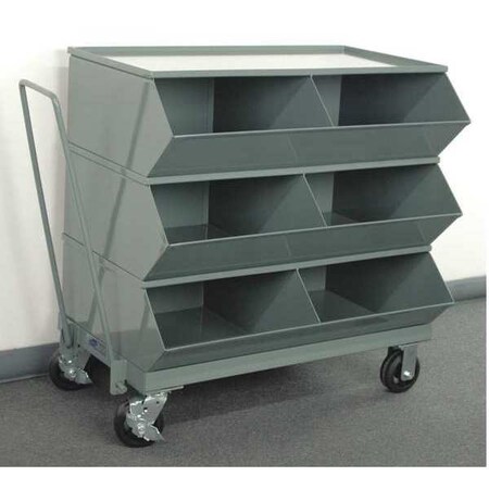 Stackbin Steel Sectional Stacking Bin, 24 in D x 37 7/8 in H x 37 in W ...