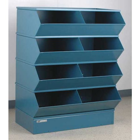 Stackbin Sectional Stacking Bin, 37 in W x 24 in D x 49.5 in H, 8 ...