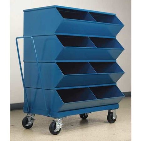 Stackbin Steel Sectional Stacking Bin, 24 in D x 48 1/4 in H x 37 in W ...