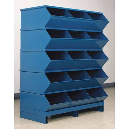 Stackbin Steel Sectional Stacking Bin, 20 1/2 in D x 46 7/8 in H x 37 ...