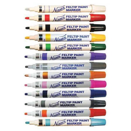 Nissen Paint Marker, Medium Tip, Brown Color Family, Paint 00361 | Zoro