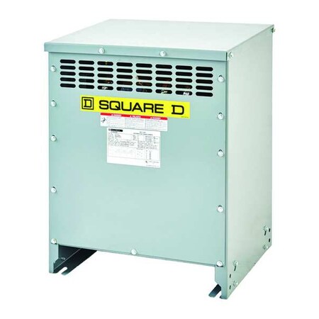Square D Three Phase Transformer, 15 kVA, NEMA 1 (Convertible to NEMA ...