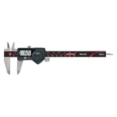 Mahr Digital Caliper, IP67 Res., 40mm Jaw D, SS 4103017 | Zoro