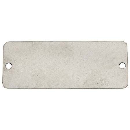 C.H. Hanson Tag, Label, Aluminum, 1 1/2 in H x 3 in W, Silver ...