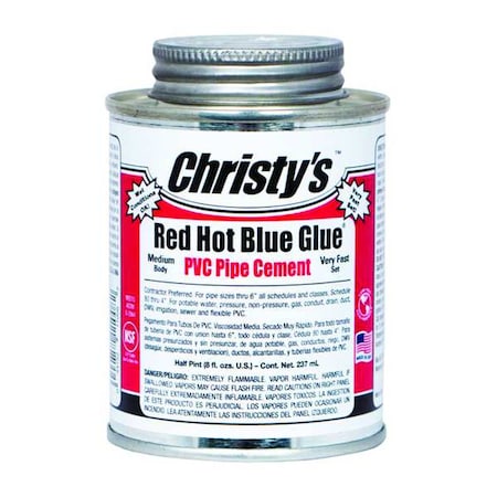 Christys PVC Cement, Blue, 8 oz. RH-RHBV-HP-36 | Zoro