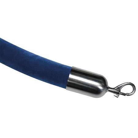 Lawrence Metal Barrier Rope, Velour, Blue, 6 ft. L ROPE-VELR-24-06/0-2 ...