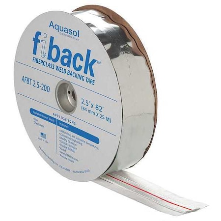 Aquasol Fiberglass Backing Tape, 2-1/2in.dia, Roll AFBT-2.5-200 | Zoro