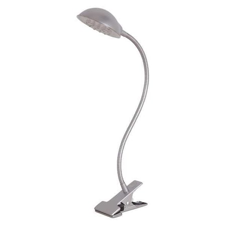 Tensor LED Adj Gooseneck Clip Lamp, Silver 10C-004 | Zoro