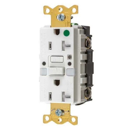 Hubbell Wiring Device-Kellems GFCI Rceptcle, Hspital, Wht, 20A, 1 HP ...