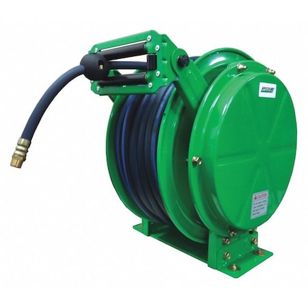 Speedaire Spring Return Hose Reel, 1 in Hose Diameter, 50 ft Length ...