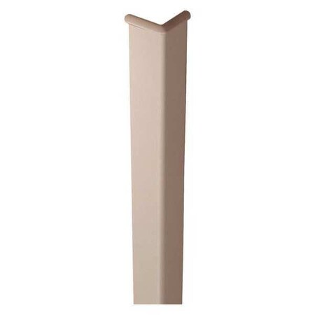 Inpro Corner Guard, Khaki Brown, 90 Deg., 2"W X 96"H 168BN | Zoro