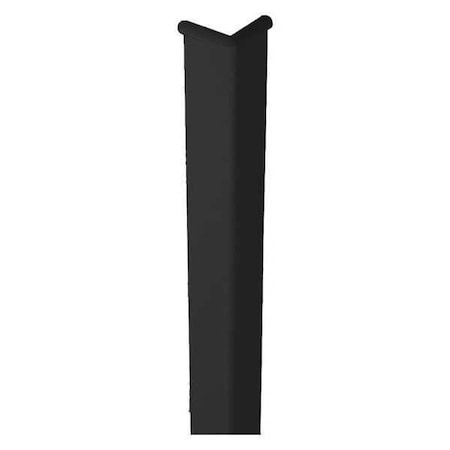 Inpro Corner Guard, Black, 90 Deg., 3"W X 96"H 158BN | Zoro