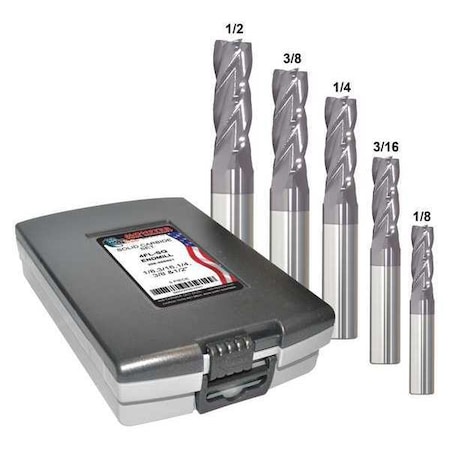 Zoro Select End Mill, 4 Flutes, TiAlN 206-888882 | Zoro