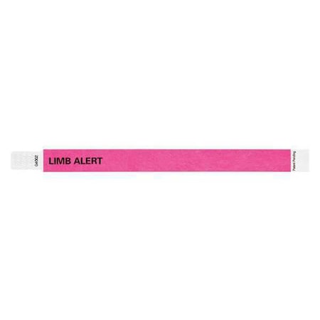 Identiplus ID Wristband, Tyvek, Limb Alert, PK500 T3UD-204-07 | Zoro