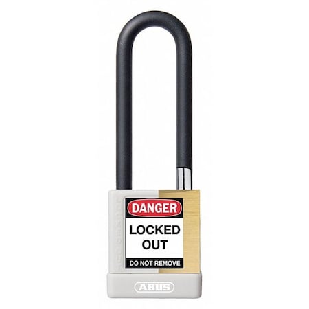 Abus Keyed Padlock, Open, Rectangular Steel Body, Hardened Steel ...