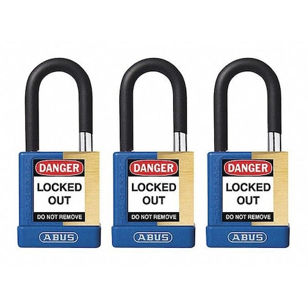 Abus Keyed Padlock, Open, Rectangular Steel Body, Hardened Steel ...