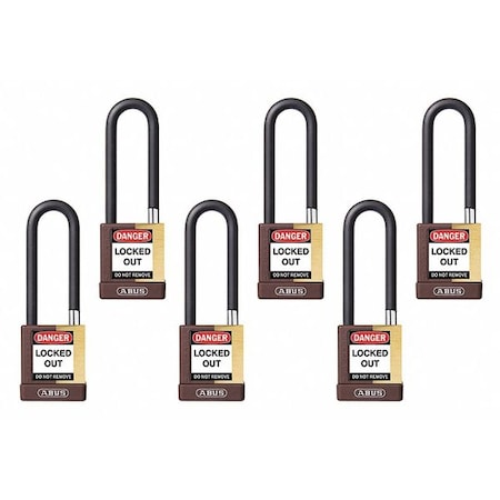 Abus Keyed Padlock, Open, Rectangular Steel Body, Hardened Steel ...