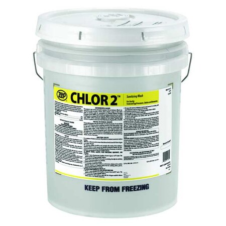 Zep Sanitizer, Bucket, Chlorine 115633 | Zoro