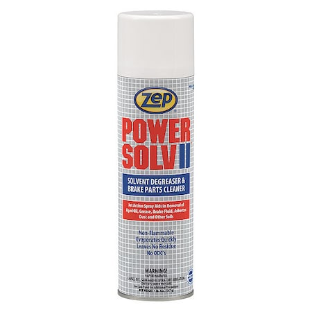Zep PowerSolv II Solvent Degreaser, 20 oz. Aerosol Can, Liquid, Clear ...