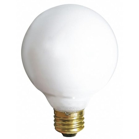 Satco Incandescent Lamp, G25 Bulb Shape, 320 lm S3441 | Zoro