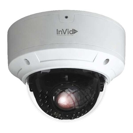 Invid Tech IP Camera, Dome, 4MP HD Resolution, Color PAR-P4DRIRA3312 | Zoro