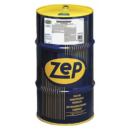 Zep Zone Defense Cleaner/Degreaser, 20 gal Drum, Ready to Use, Solvent ...