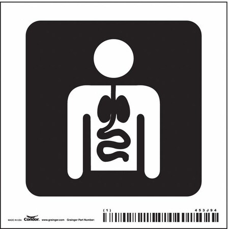 Condor Hospital Sign, Internal Medicine, 4 in W x 4 in H, Square, Vinyl ...