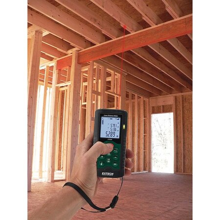 Extech Laser Distance Meter, 196 ft. DT60M | Zoro