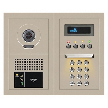 Aiphone Video Entry System, 10-5/8"W x 8-55/64" H GTV-DES202B | Zoro